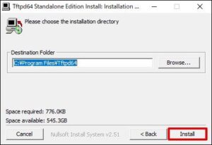 TFTPサーバーの起動方法(Windows編 - TFTPD64)