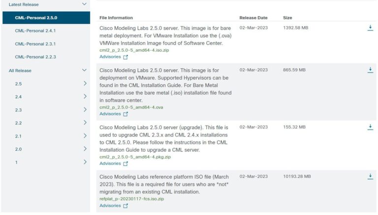 CML 2.5のレビュー | Cisco Modeling Labs